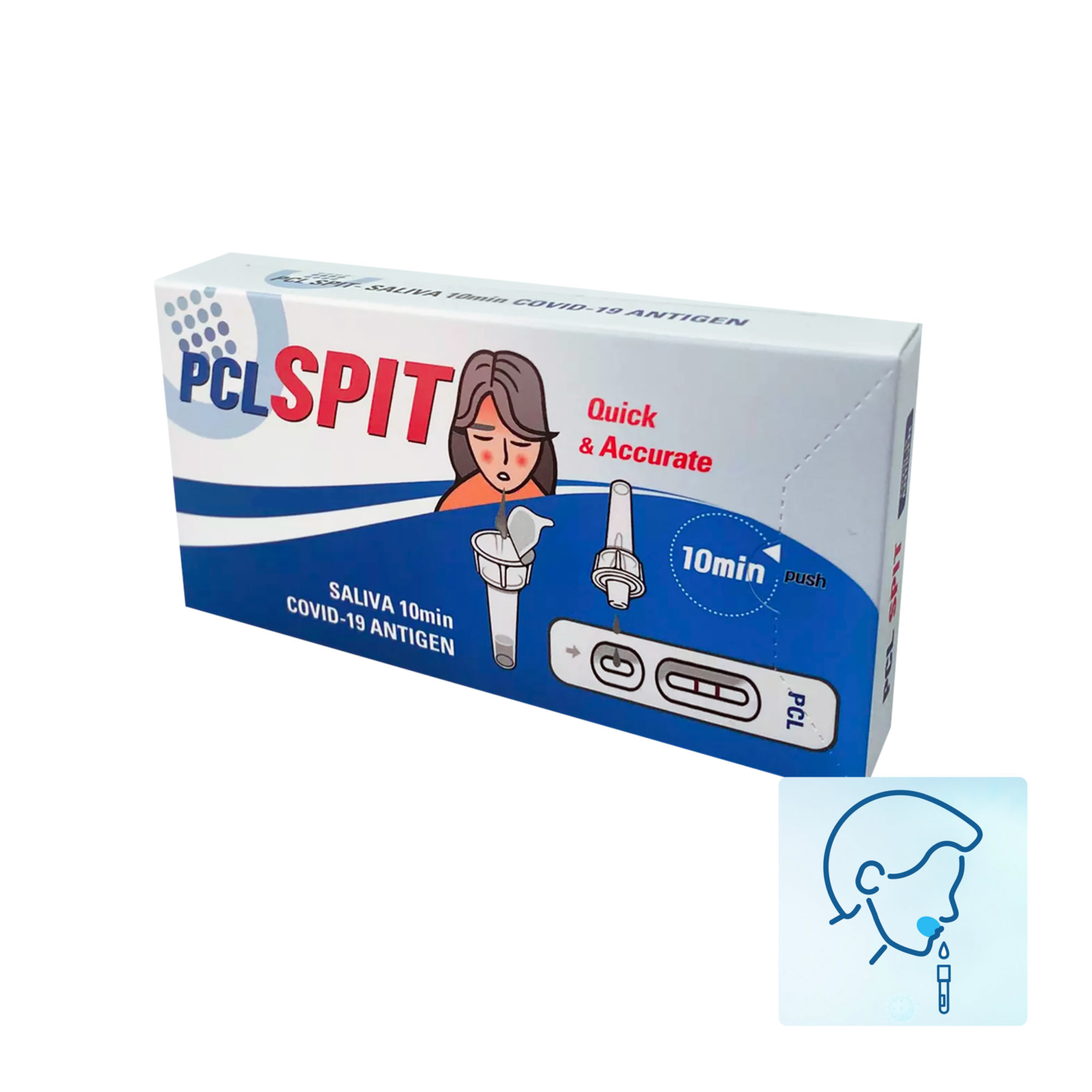 COVID-19 Saliva spit test for families and companies